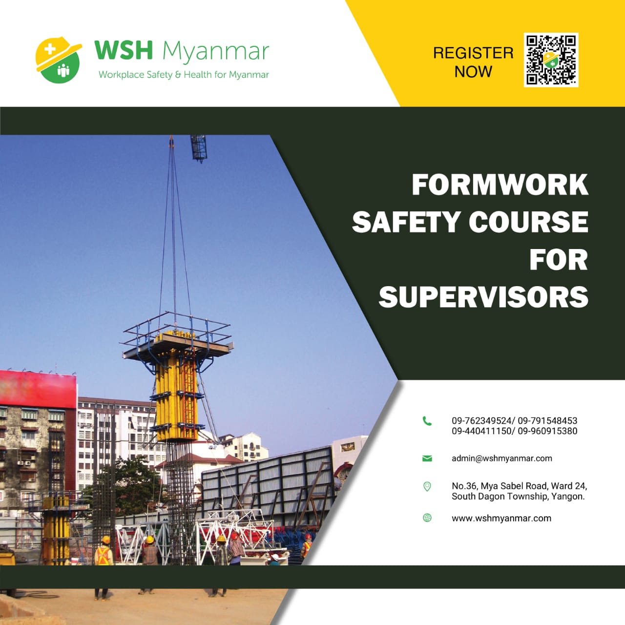 WSH Myanmar | Formwork Safety Course for Supervisors