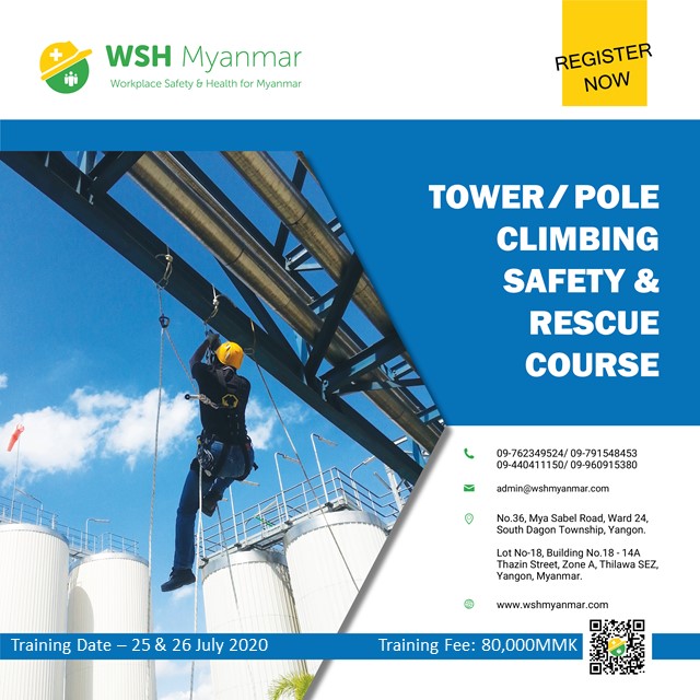 WSH Myanmar | Tower/Pole Climbing Safety & Rescue Course